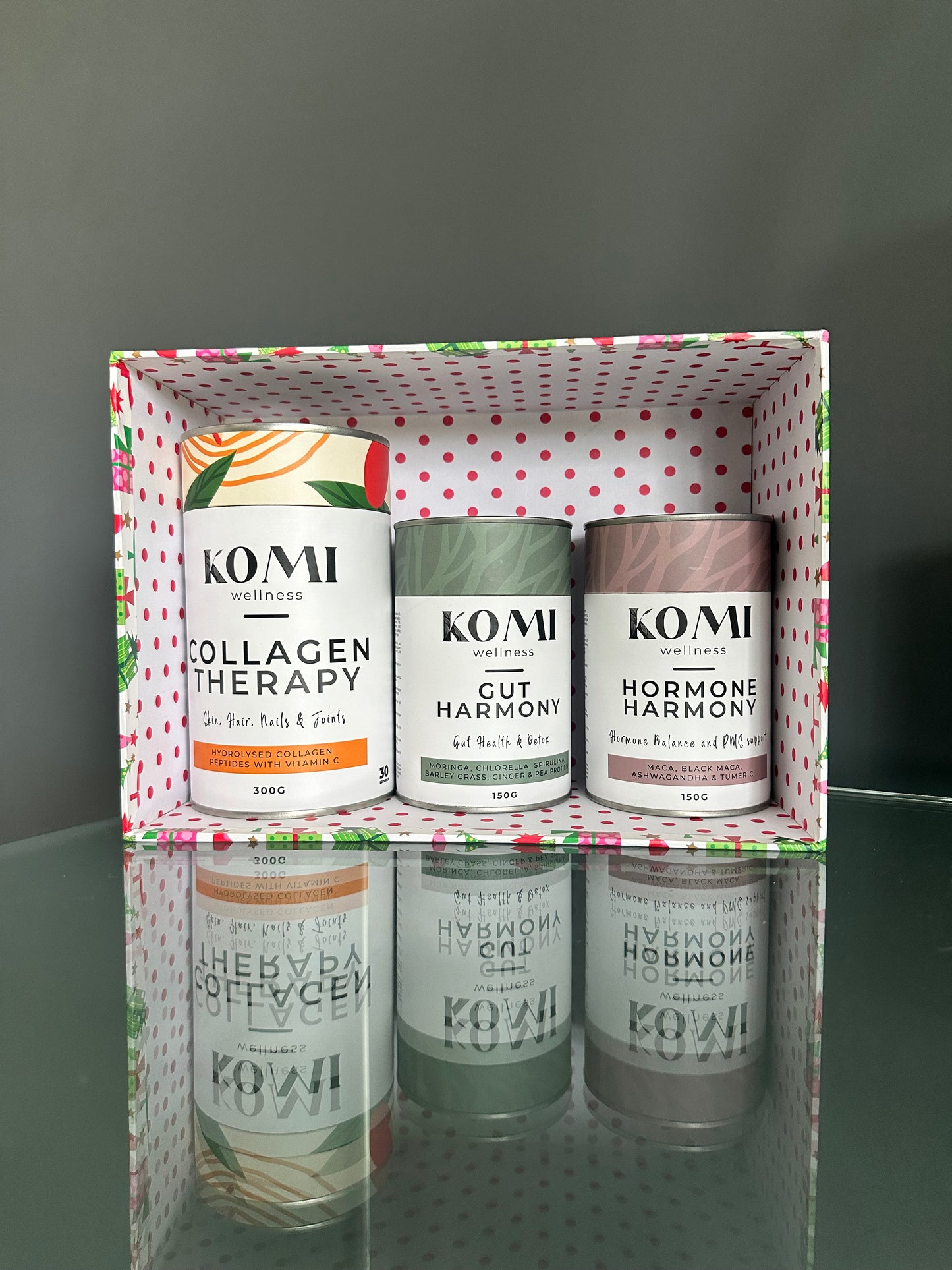Collagen, Gut & Hormone Trio – Komi Wellness